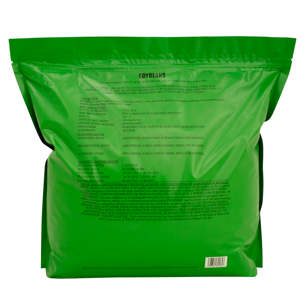 Forage Soybean (Round Up Ready) – Whitetail Products Gone Wild