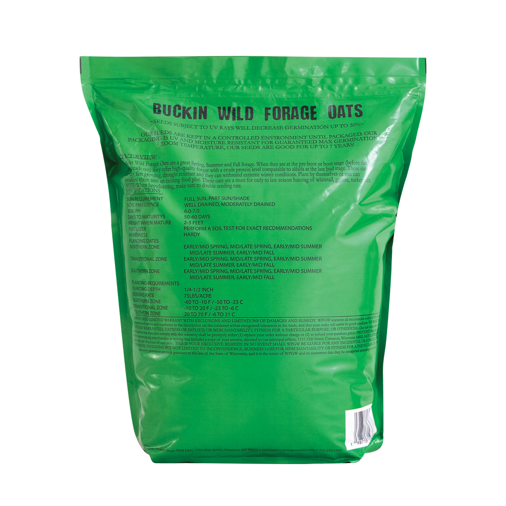 Buckin' Wild Forage Oats – Whitetail Products Gone Wild